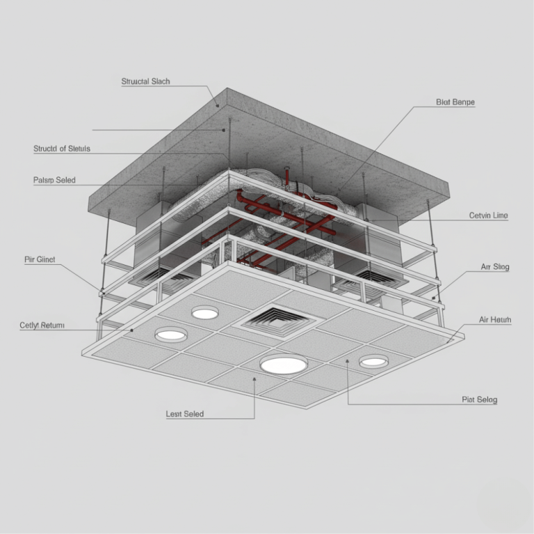 False Ceiling Works in Dubai & UAE - InfraBuild